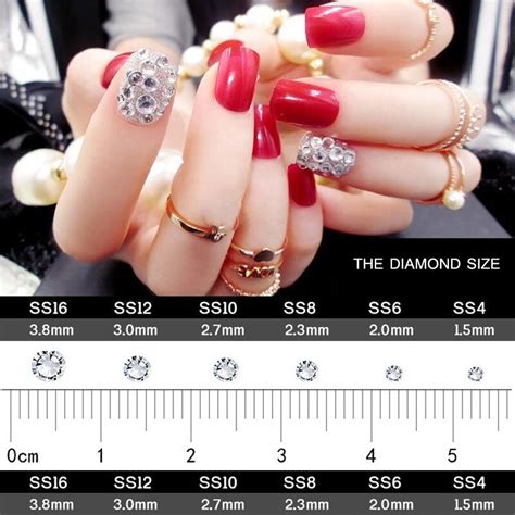 1 Doos Multi Size Glass Nail Rhinestones Gemengde Grandado