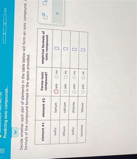 Solved Decide Whether Each Pair Of Elements In The Table Chegg Com