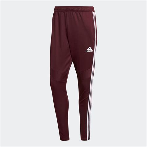 Мужские спортивные штаны Adidas Tiro 19 Training Pants, Maroon / White ZAF