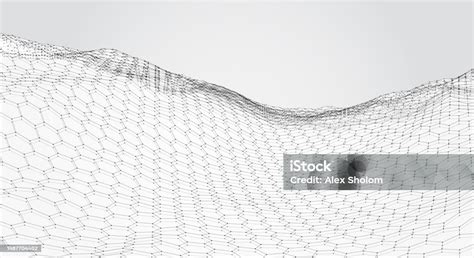 점과 육각 형 그리드에서 벡터 3d 개체 세련된 디자인 3차원 형태에 대한 스톡 벡터 아트 및 기타 이미지 3차원 형태