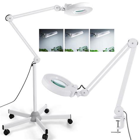 Light And Magnifying Glass Floor With Stand