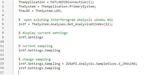 equivalent to wfm samp for interferograms zemax community
