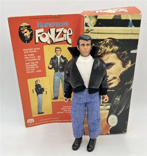 Mego Fonzie Happy Days Original 8 Action Figure Doll With Box Very