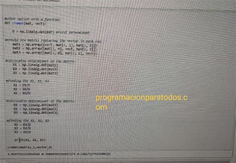 Cómo Resolver Ecuaciones Lineales Con Python