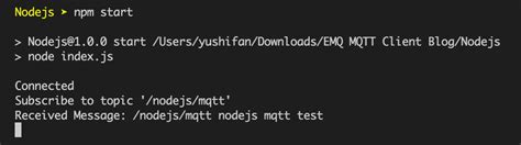 如何在 node js 项目中使用 mqtt mqtt nodejs csdn博客