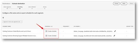 understanding aep profile and segment export frame adobe