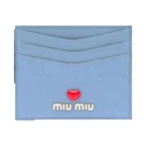 缪缪 Miu Miu Love标识皮革卡片夹 5mc002 2bc3 F0637 小迈步海淘品牌官网