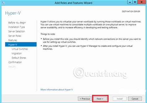Cách Cài đặt Hyper V Trong Windows Server 2012