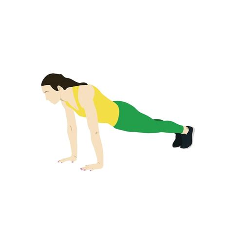 Premium Vector Minimal Fitness Girl Doing Exercise