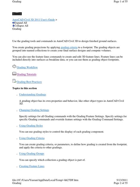 Grading Autocad Civil 3d Download Free Pdf Command Line Interface