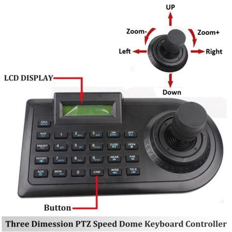 Cctv Joystick Analog Camera Dvr Ptz Keyboard Controller 3d