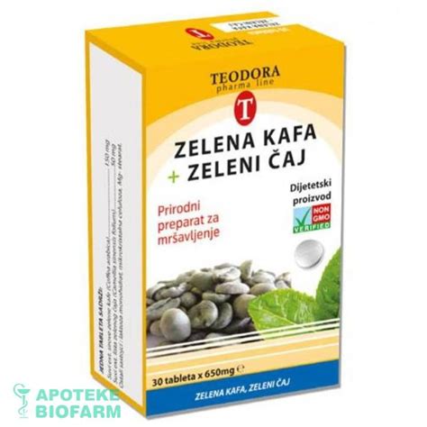 Vitalon Zelena Kafa Zeleni Caj Tbl A30 Biofarm Apoteka