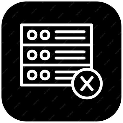 Premium Vector Corrupted Database Vector Illustration