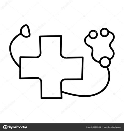 Hand Drawn Clinical Stethoscope Vector Design — Stock Vector © Vectorspoint 308448982