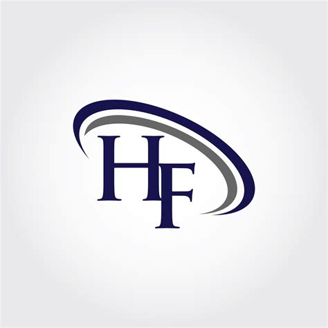Monogram Hf Logo Design By Vectorseller Thehungryjpeg