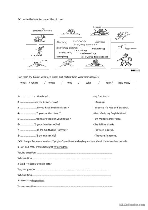 W H Questions Vs Yes No Questions English Esl Worksheets Pdf And Doc