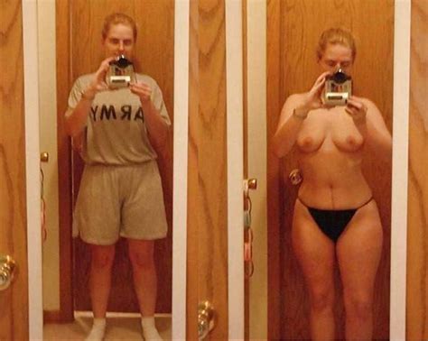 Military Dressed Undressed Shesfreaky