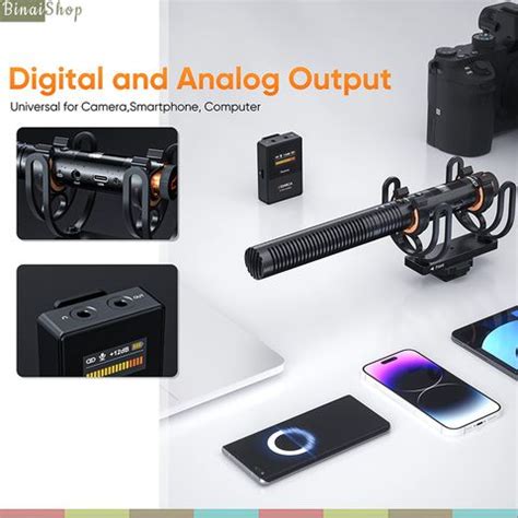 Comica CVM VM30 Micro Shotgun Không Dây 2 4GHz Quay Video BINAI