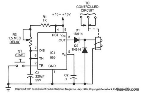 ELECTRONIC TIME DELAY Basic Circuit Circuit Diagram SeekIC