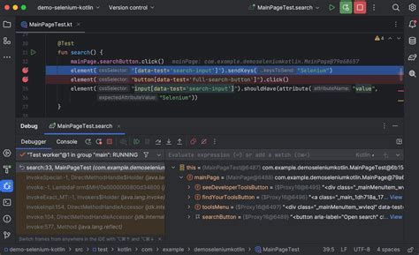 selenium support in jetbrains aqua