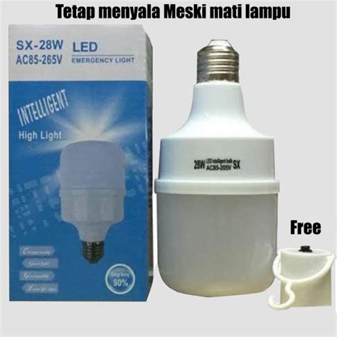 Lampu Otomatis Nyala Saat Mati Lampu Bohlam Lampu Emergency Led Sx 28