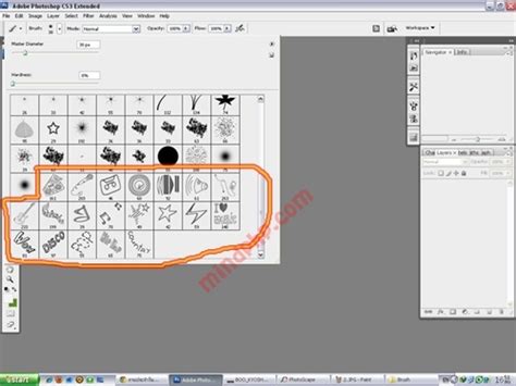 วิธีการเพิ่ม Brush ใน Photoshop เว็บบอร์ด Php เว็บส่งเสริมการเรียนรู้ Hosting Crm Erp Server