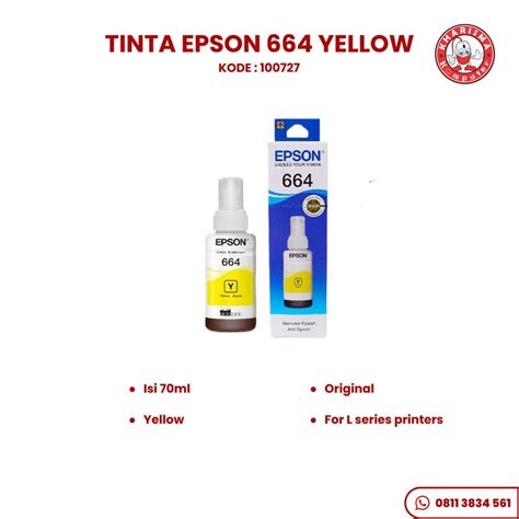 Tinta Printer Epson 664 Yellow