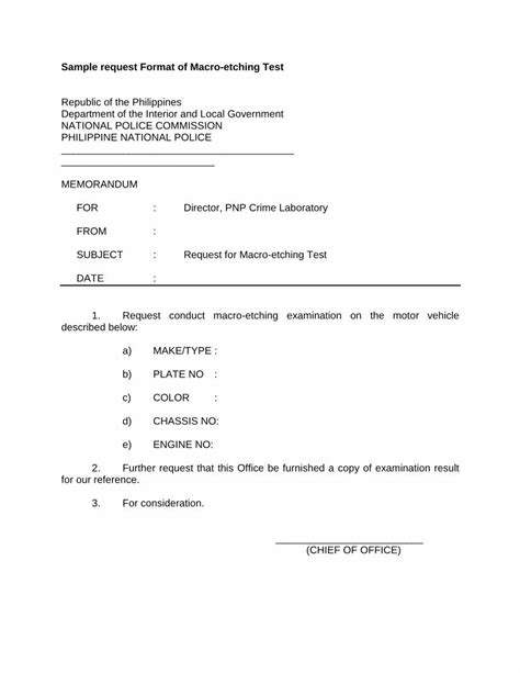 pdf sample request format of macro etching test · sample request