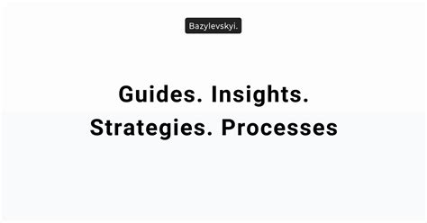 Blog Oleksandr Bazylevskyi