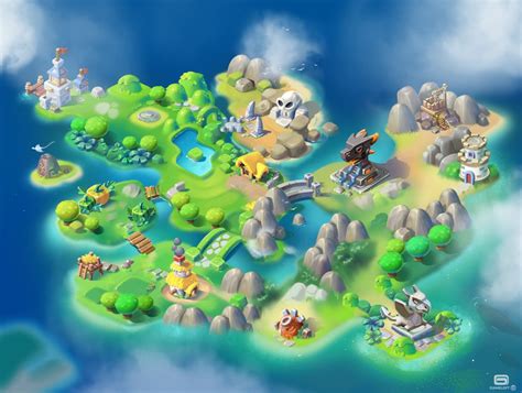 Game World Map Rakesh Nair Game Concept Art Game Design Map Design