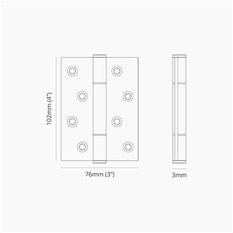 Hazel Brass Door Hinge Pair Fr60 Bronze Door Furniture Corston