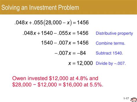 ppt linear applications perimeter mixture and investment problems