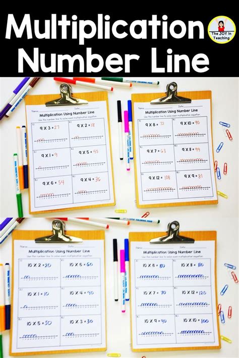 This Multiplication Using Number Line Worksheet Is A Great Activity To