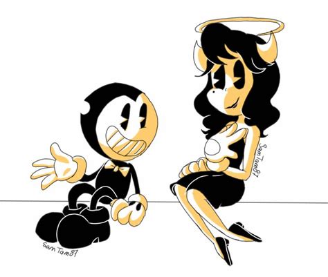 Bendy And Alice By Samtam87 Bendy And The Ink Machine Alice Angel