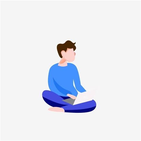 Clip Art Person Sitting Cross Legged