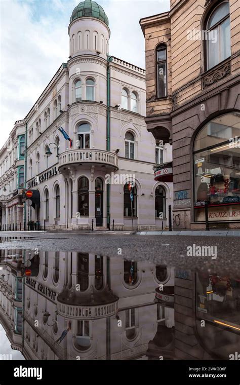 Sarajevo Bosnia And Herzegovina 11 Feb 2024 Typical Bosnian Architecture And Cityscape View