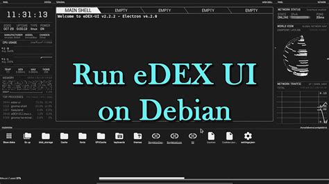 Run Edex Ui On Debian Awesome Terminal Emulator Youtube