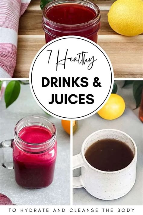 Healthy Drinks And Juices To Hydrate And Cleanse The Body Ambers