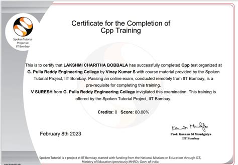 Bobbala Lakshmi Charitha On Linkedin Thrilled To Earn My Certificate In C Programming 🖥️💡