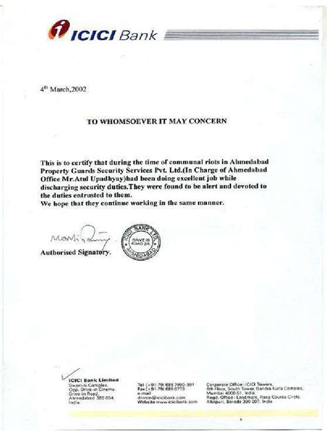 Icici Bank1 Letter Pdf
