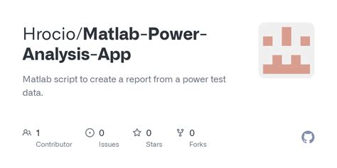 Github Hrociomatlab Power Analysis App Matlab Script To Create A