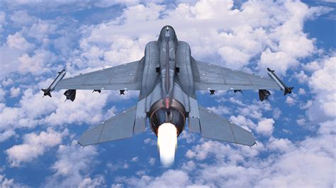 비행 전투기 비행기 군용 항공기 구름하늘에서 비행 육군 비행기 후방 상단보기 3d 렌더링 3차원 형태에 대한 스톡 사진 및 기타 이미지 Istock