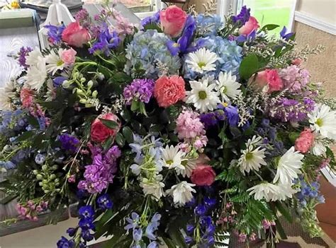 Waterfall Of Color Fresh Flowers By Anna