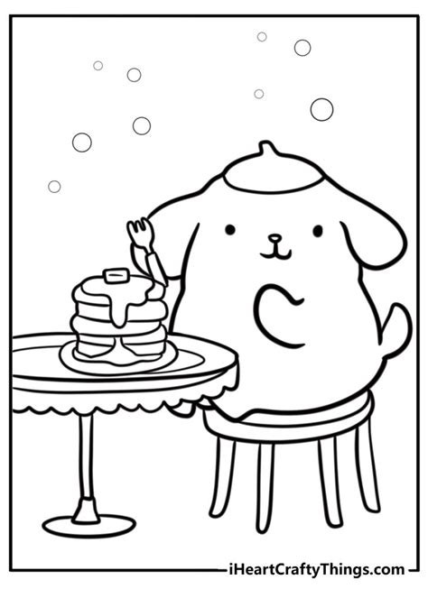 Pompompurin And Friends Coloring Pages