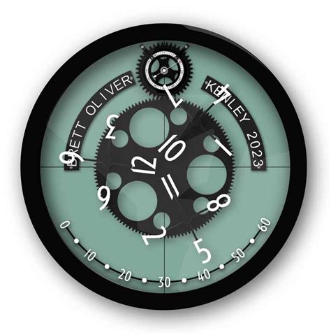 Geneva Drive Clock Seconds Dial 3d Backplatedrill Template And Wall