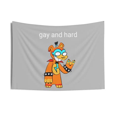 Freddy Fazbear Glamrock Freddy Gay Indoor Wall Tapestries Etsy