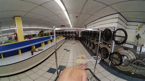 VR BANGERS Petite Teen Kiara Cole Gets Caught Naked In Public Laundry