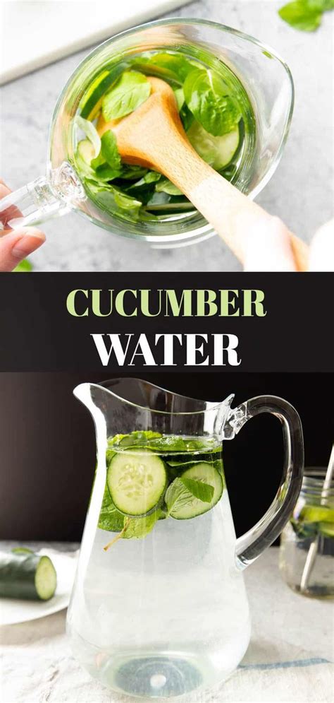 Cucumber Mint Water In 2024 Mint Water Refreshing Drinks Recipes