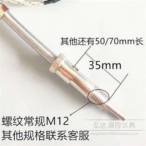 PT100压簧热电阻铂电阻 WZPT 01仿进口压簧式测温探头温度传感器 虎窝淘