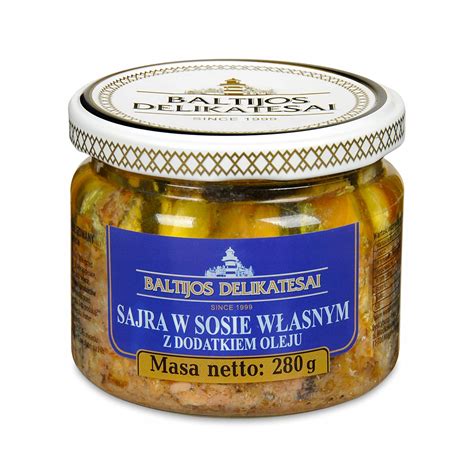 SAJRA W SOSIE WŁASNYM Z DODATKIEM OLEJU g LITWA Cena Opinie Przetwory